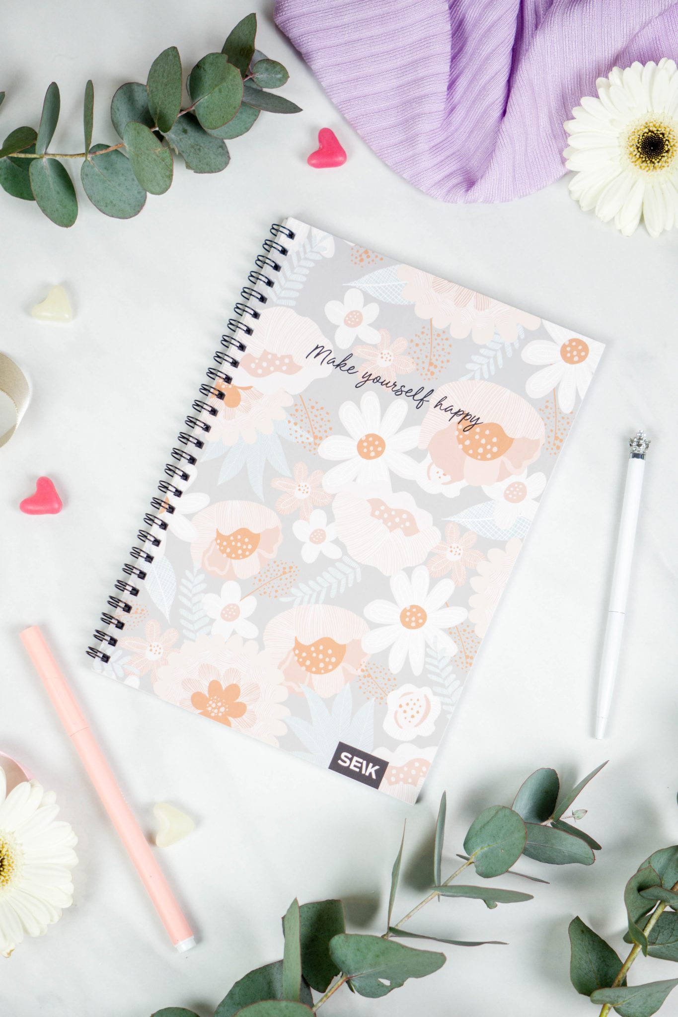 Bullet Journal / Dotted Notebook with spiral binding - Make yourself ...